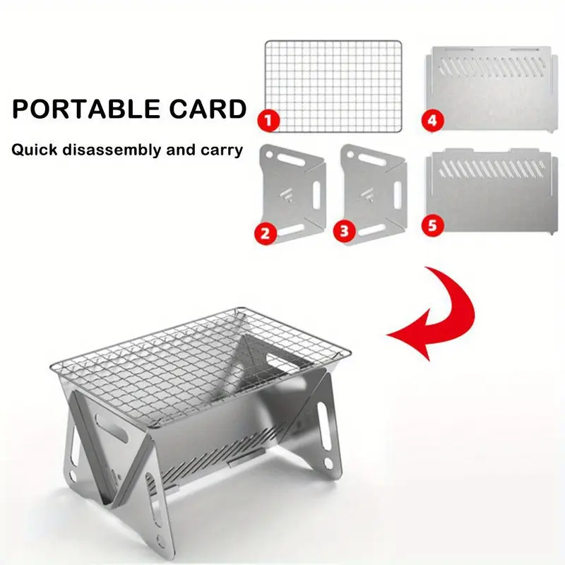 Portable Folding Gas Stove Perfect For Camping Hiking Bbq Temu Australia