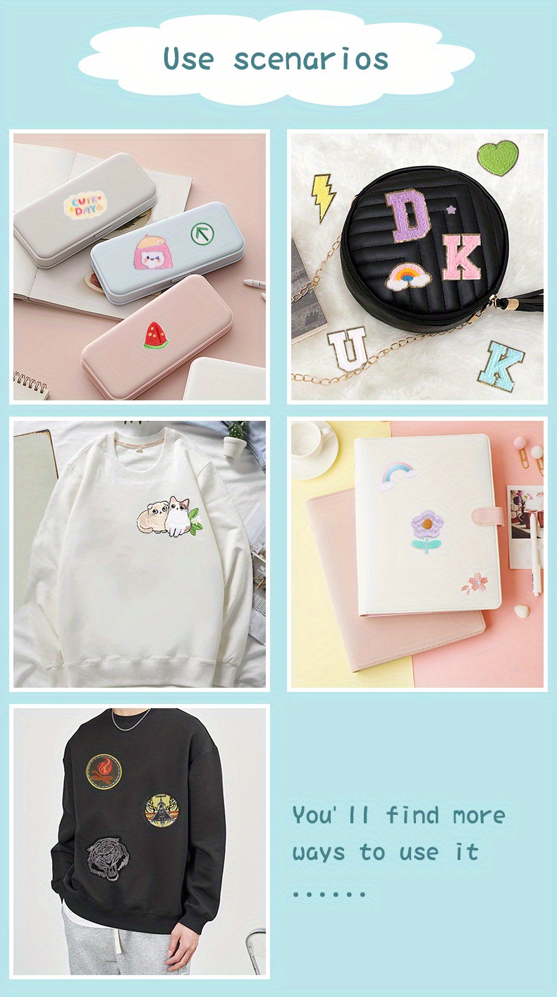 cute pink cat embroidered iron patch girls' clothing - Temu Australia