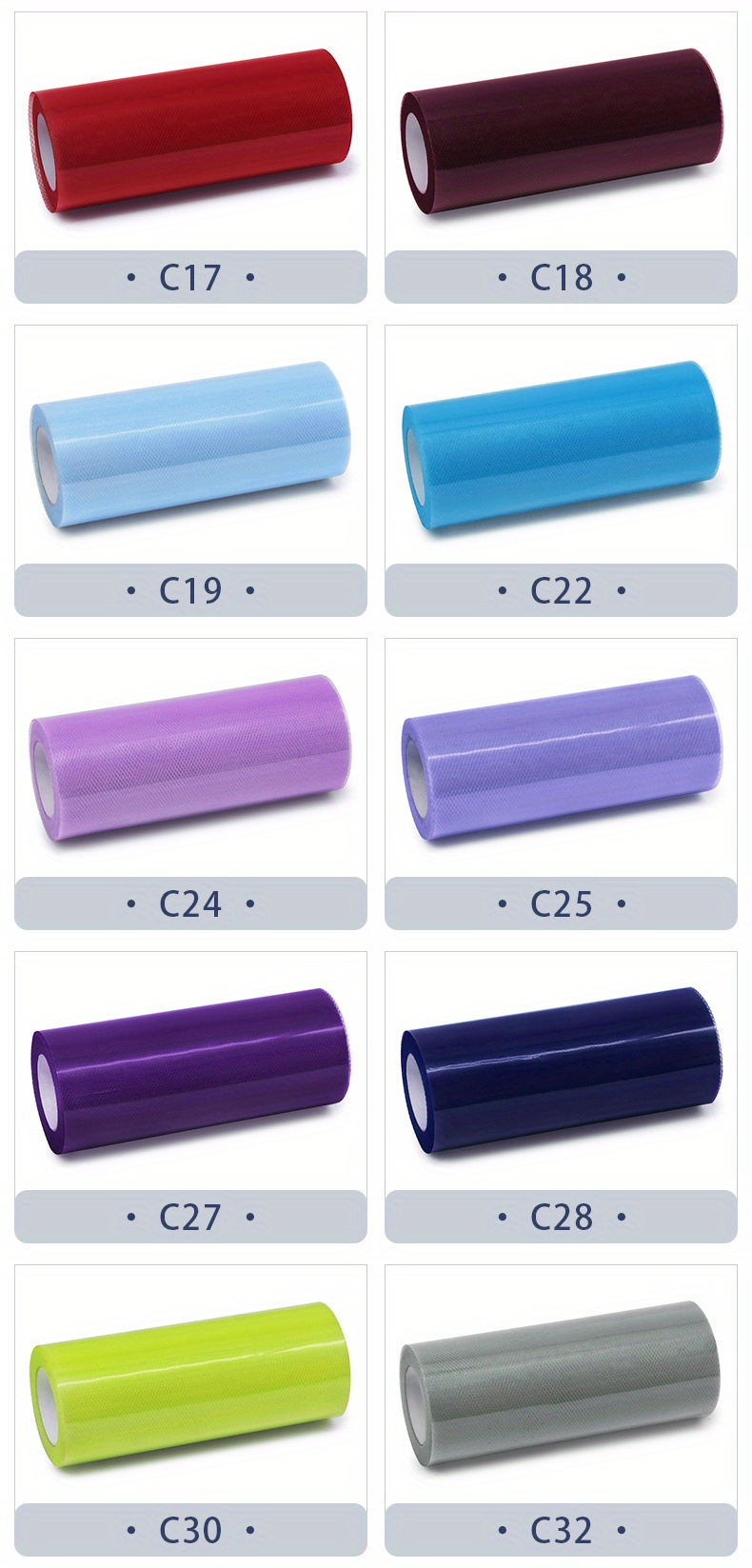 Colorful Mesh Tulle Roll Weddings Baby Showers Birthday - Temu Norway