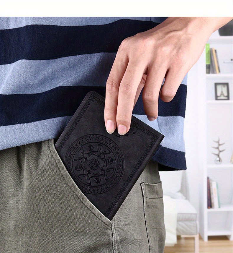 A6 Retro Style Pocket Type Mini Notebook Hard Case Faux - Temu