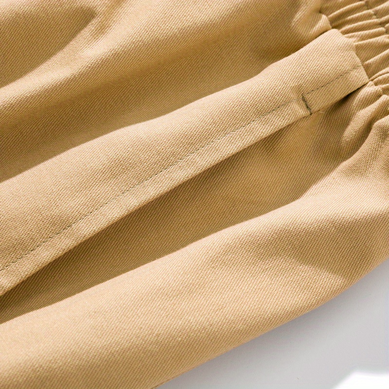 Plus Size Men's Casual Elastic Drawstring Plain Color Sports - Temu ...