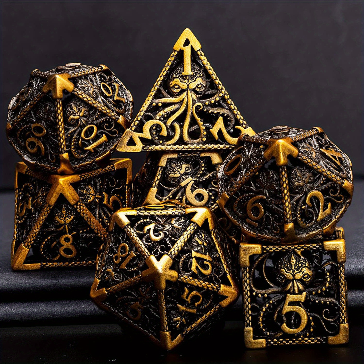 Metal Hollow Snake Dice Cthulhu Series Heavy Handmade Good - Temu