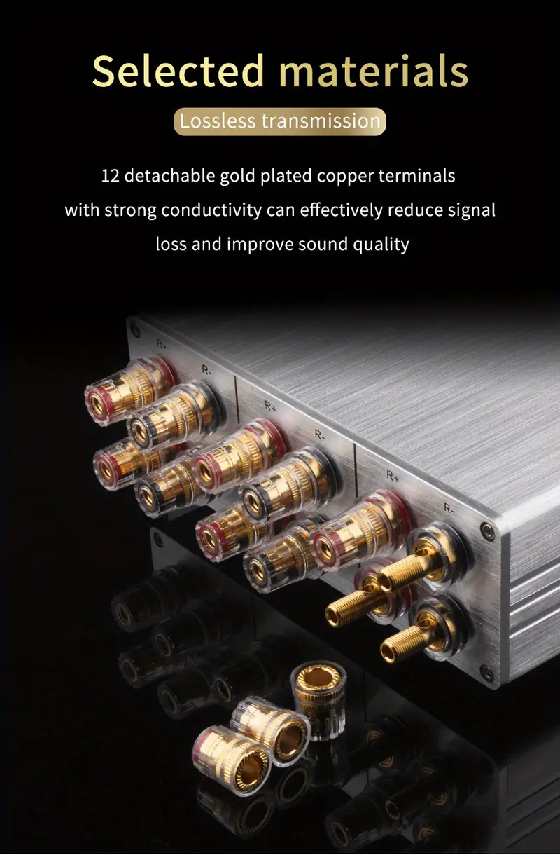 Hifi Lossless 1 Out 1 Out Hifi Stereo Rca Audio Source Input Signal Switcher Splitter Selector
