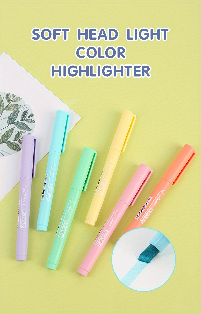 Soft colored Fluorescent Pens Axe shaped - Temu United