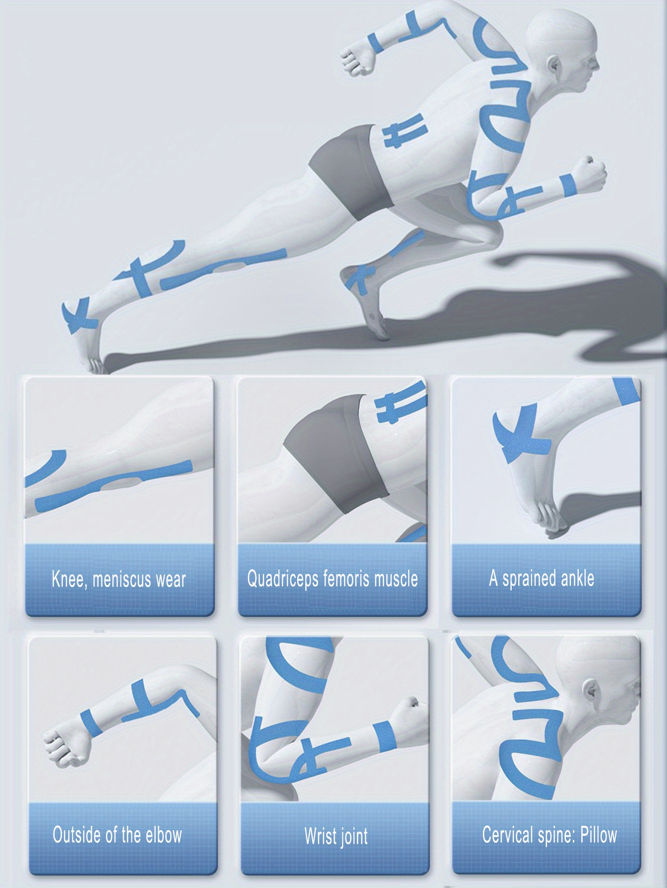 kinesiology tape knee support muscle stabilization - Temu Australia