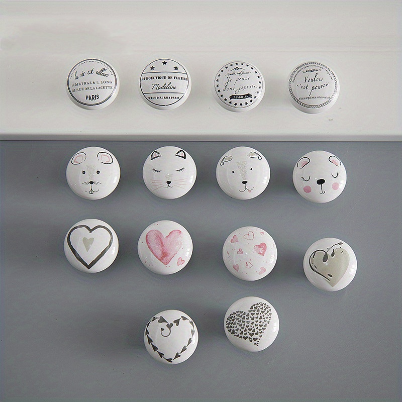 Simple Ceramic Mushroom Cabinet Knob Cartoon Pattern Bedroom - Temu Austria