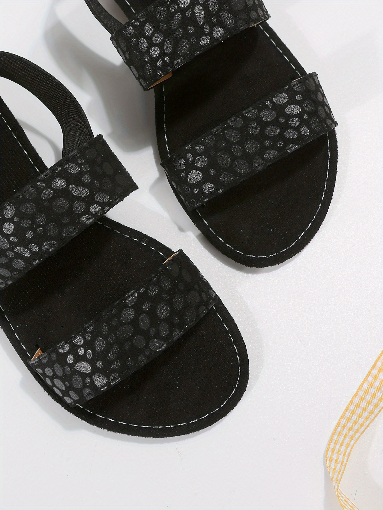 Women's Leopard Printed Flat Sandals Casual Open Toe Elastic - Temu ...