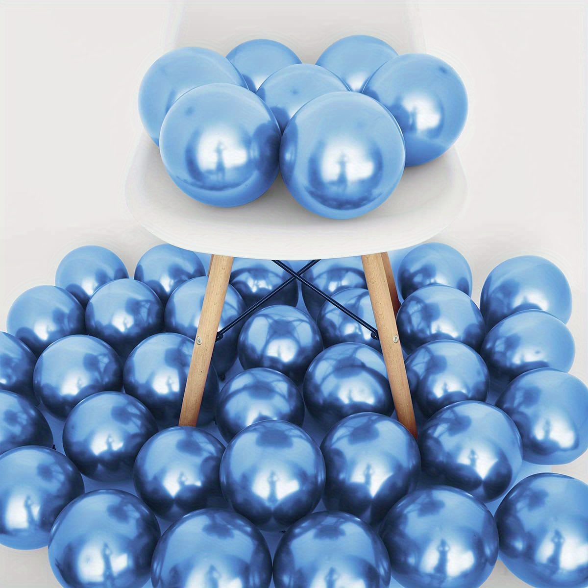 Stunning Metallic Balloons Weddings Birthdays Blue Silver - Temu United ...