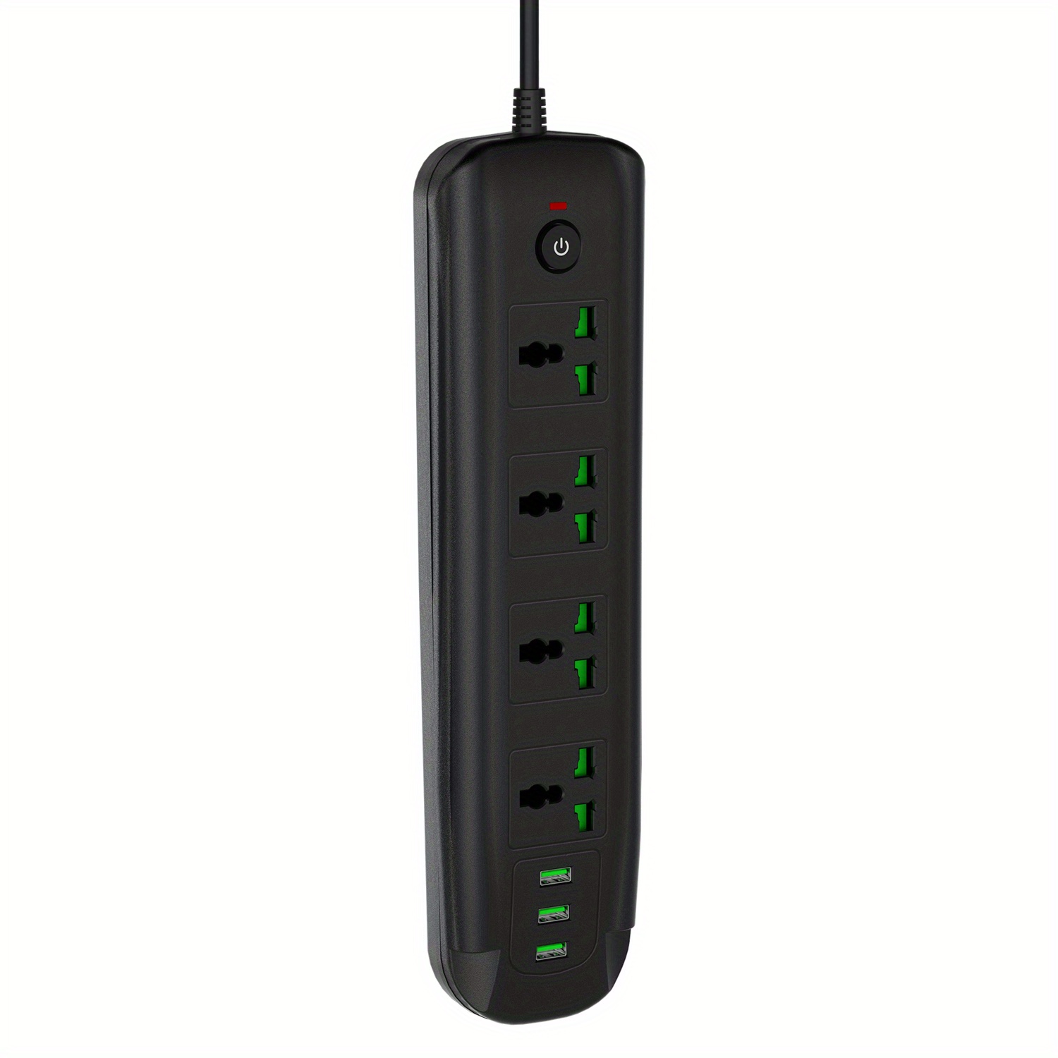 Universal Power Strip With Switch 4 Sockets 3 Usb Ports 3000w High ...