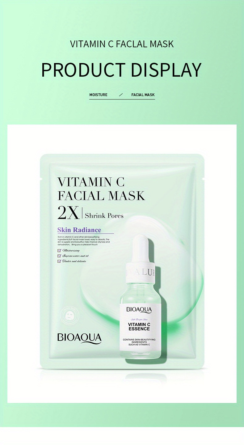 Face Mask Refreshing Sheet Masks Hyaluronic Acid Facial Mask - Temu