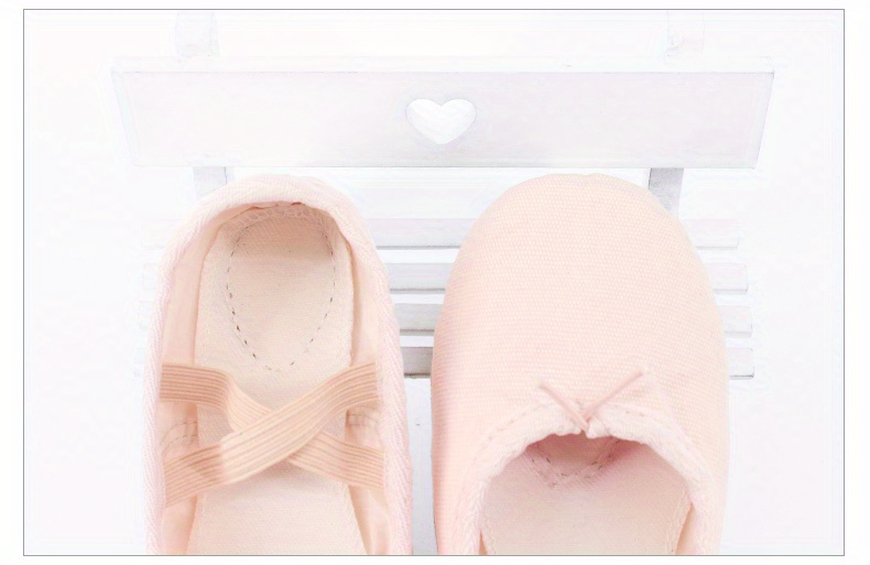 Soft Sole Canvas Ballet Shoes Girls Comfortable - Temu Canada