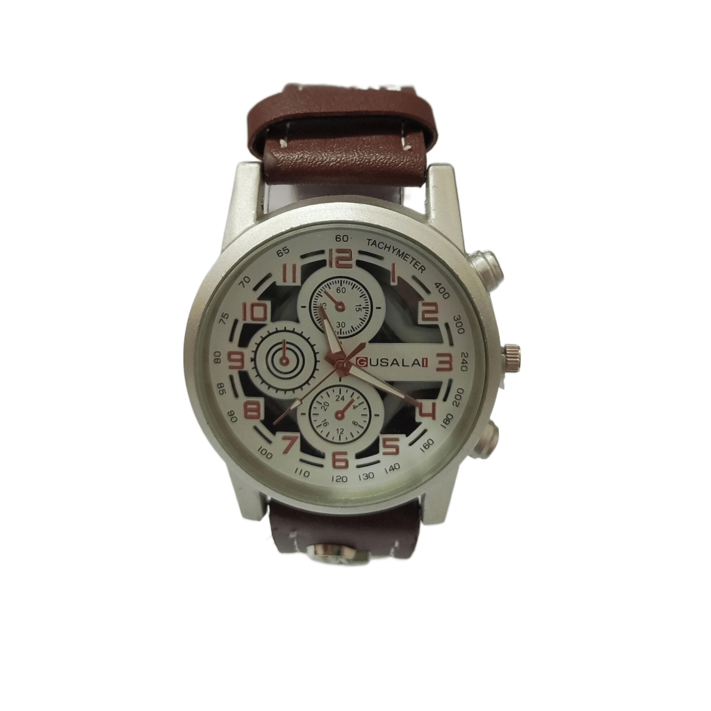 Minimalist Round Pointer Quartz Watch Three Time Zone Decor - Temu ...