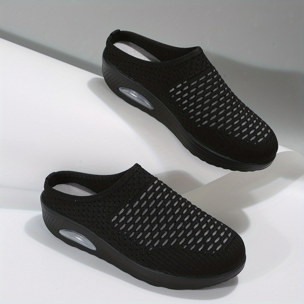 Women's Platform Mule Sneakers Comfortable Closed Toe Slip - Temu