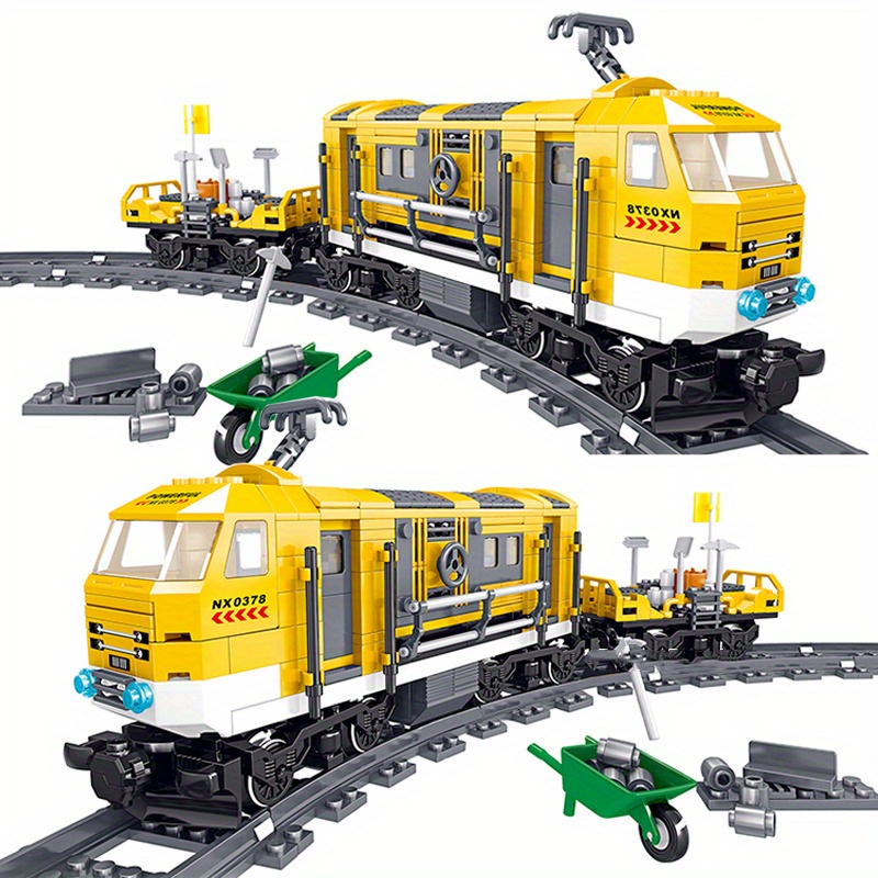 Technical Electric Train Sets City Cargo Steam Railway Engineering ...