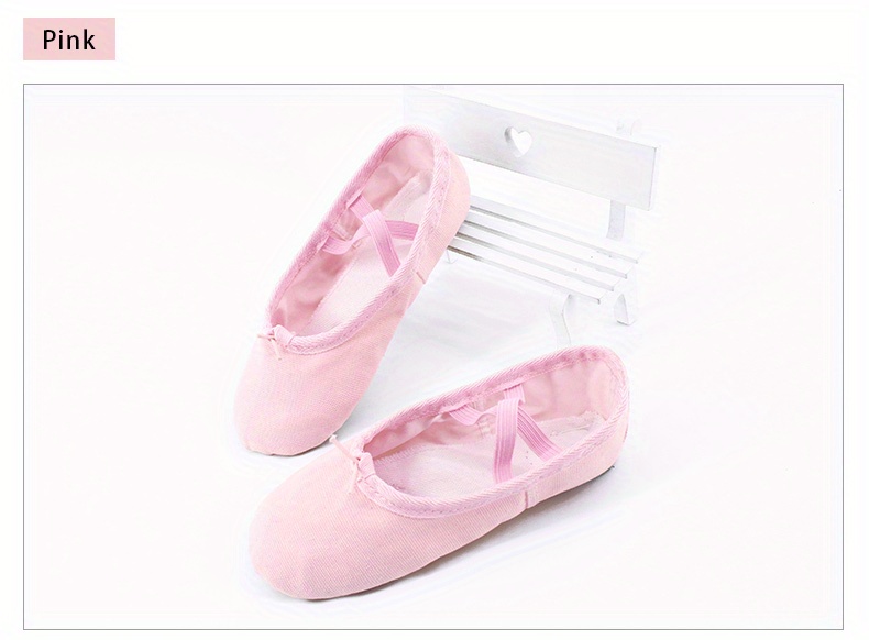 Soft Sole Canvas Ballet Shoes Girls Comfortable - Temu Canada