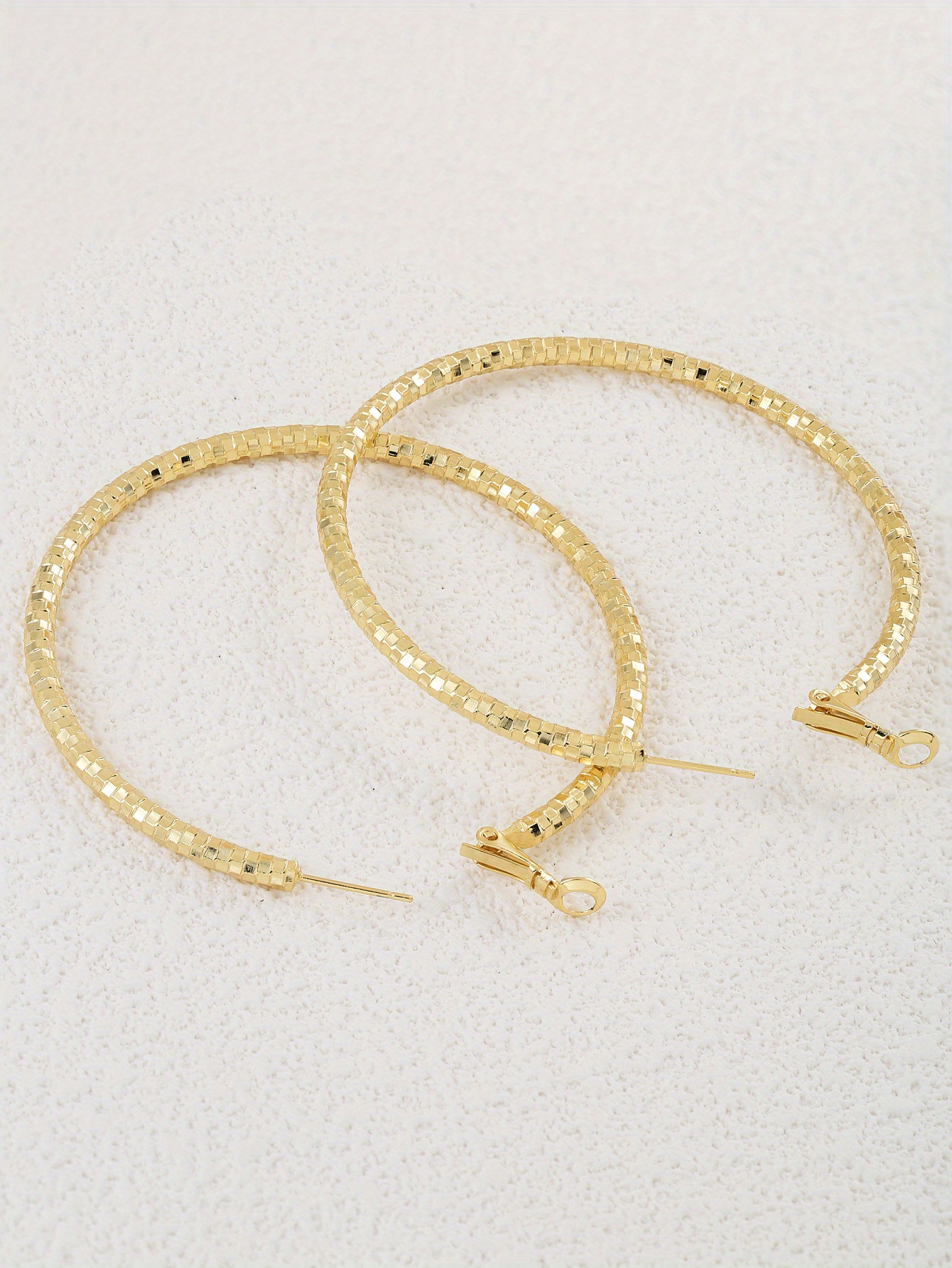 Shiny Mosaic Spiral 18k Gold Plated Jewelry Sexy Hip Hop - Temu Australia