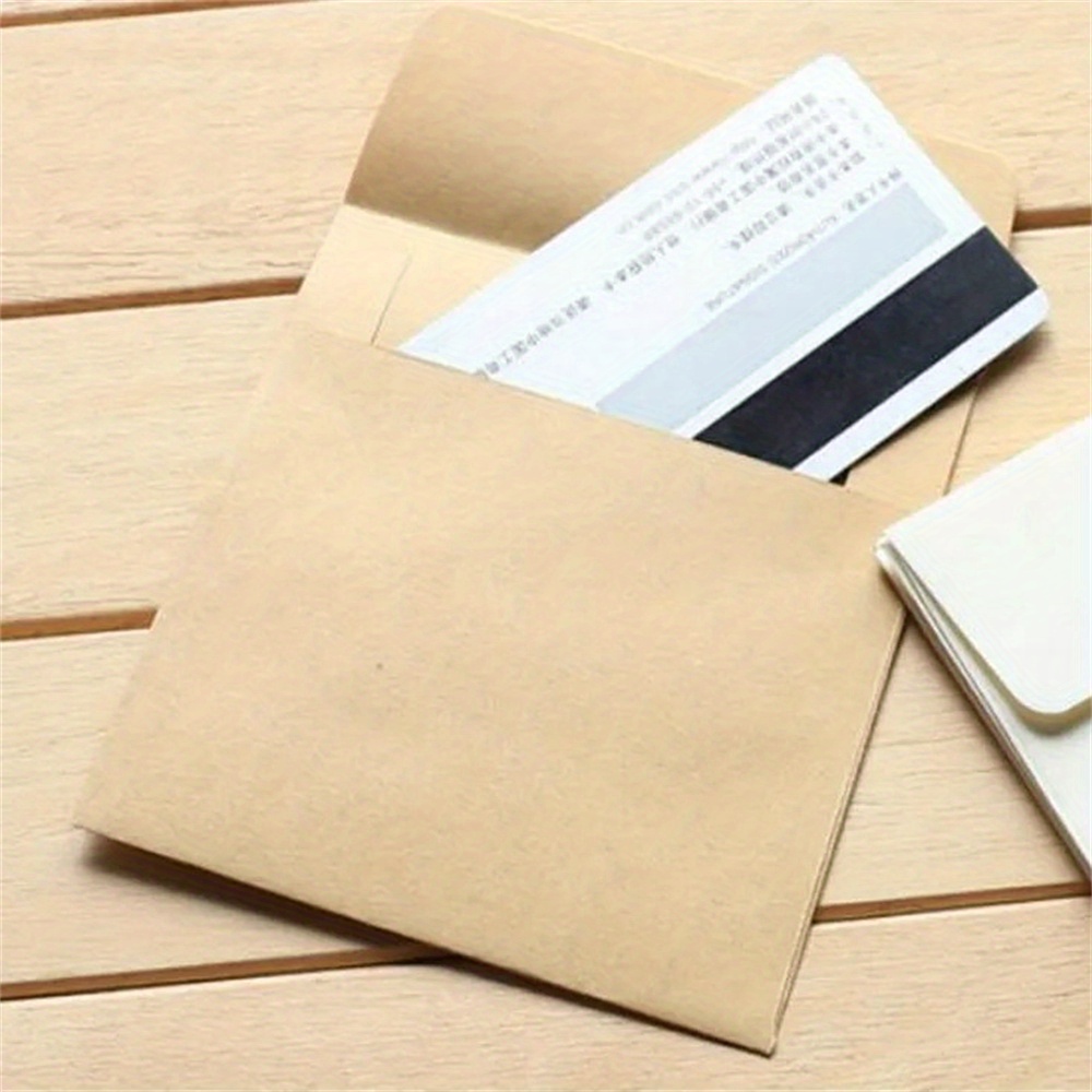 Kraft Blank Mini Paper Envelopes Wedding Invitation - Temu Norway