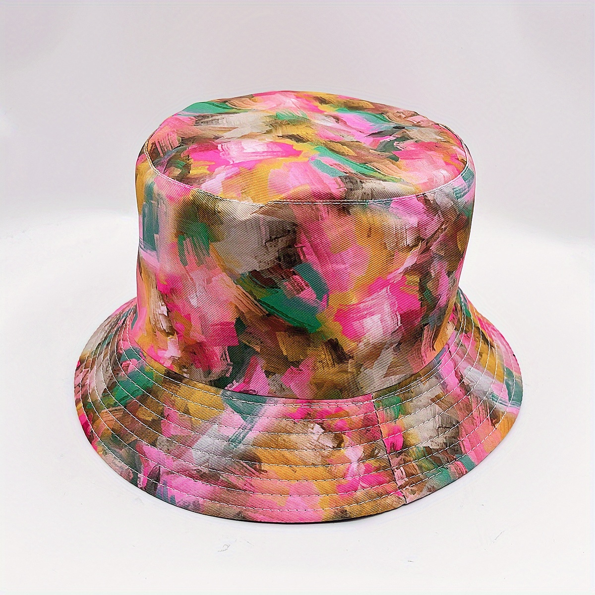 Dye Print Bucket Hat Trendy Graffiti Cotton Basin - Temu Netherlands