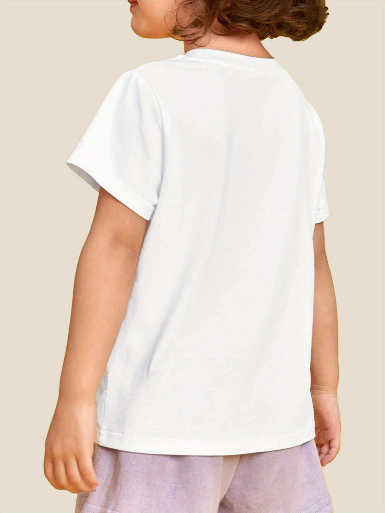 Toddler Girls Cute Cartoon Cat Graphic T shirt Casual Round - Temu ...