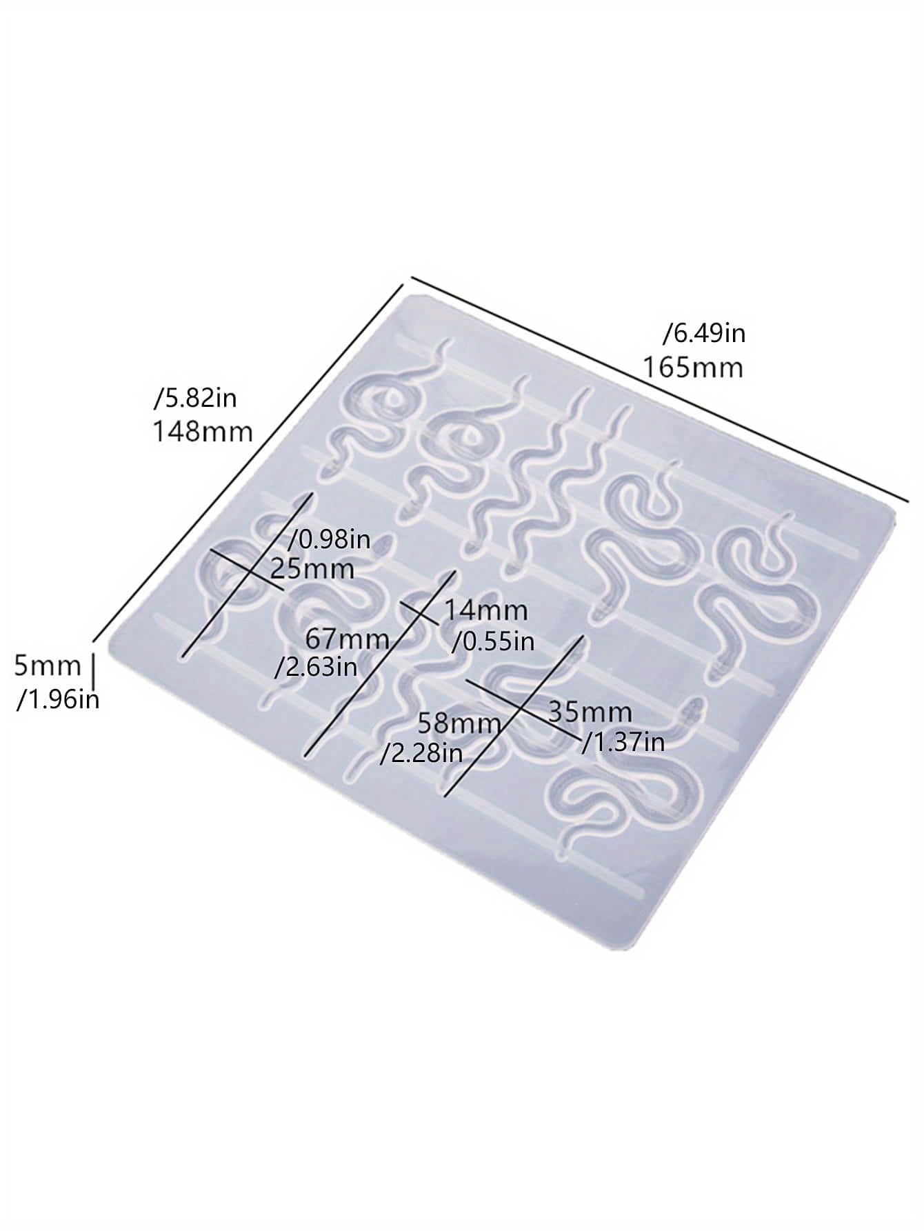 Snake Earrings Resin Mold Snake Silicone Mold Snake Silicone - Temu ...