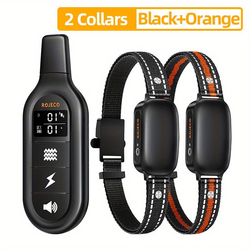 Dog Training Collar With Remote Waterproof Rechargeable Shock Collars ...