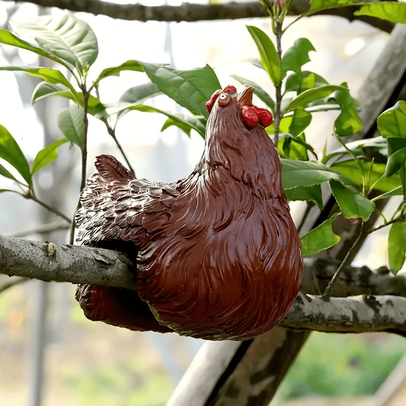 Garden Hen Clip Ladder Statue Resin Ornament Decoration Home - Temu