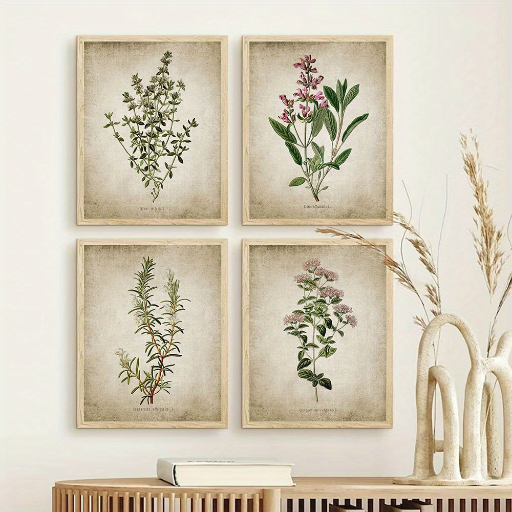 retailer shop 1.5 ct Vintage Botanical Lithograph Prints Specimen ...