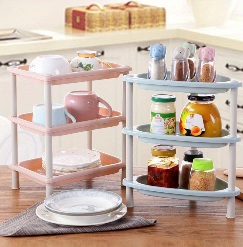 3 layer Stand Small Desktop Storage Rack - Temu
