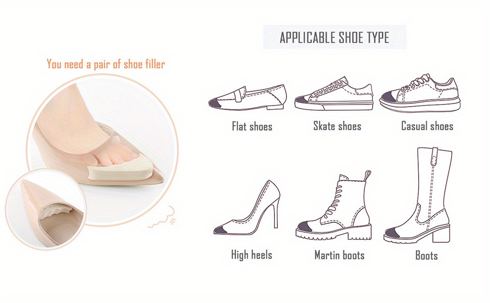 shoe inserts toe pads adjustable shoe insoles men women - Temu New Zealand