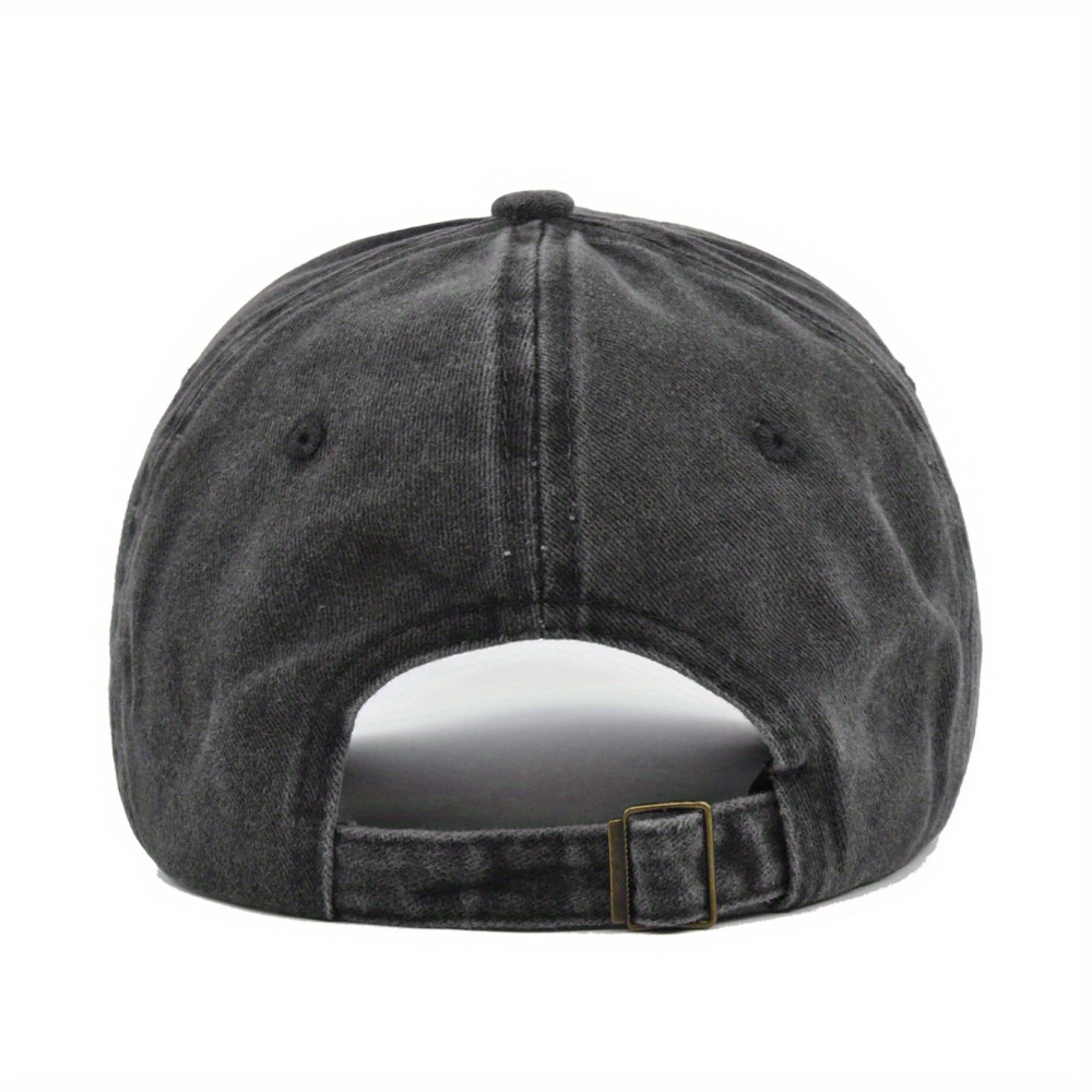washed distressed cotton baseball cap happy headache - {region_name}