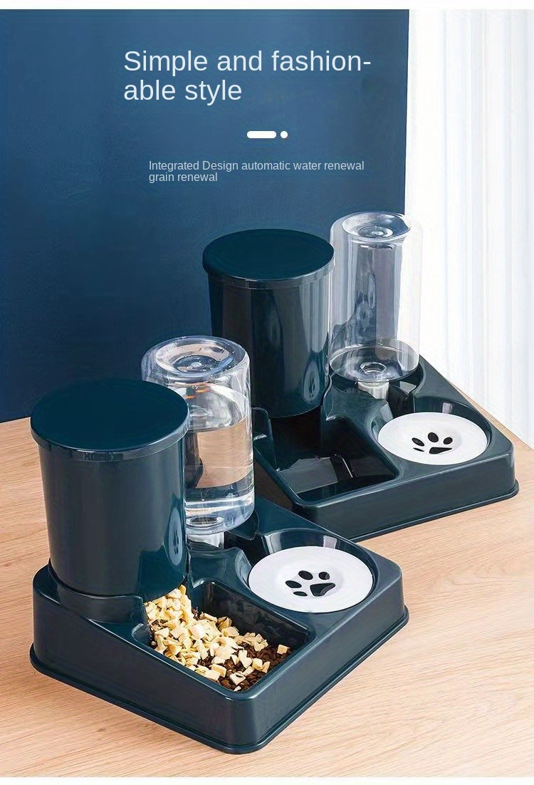 Convenient Automatic Cat Feeder With Water Fountain Keep - Temu