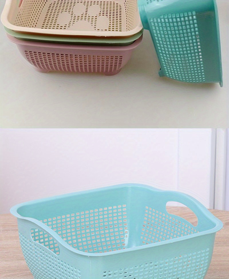 Stylish Functional Fruit Vegetable Drain Basket Kitchen Home - Temu ...