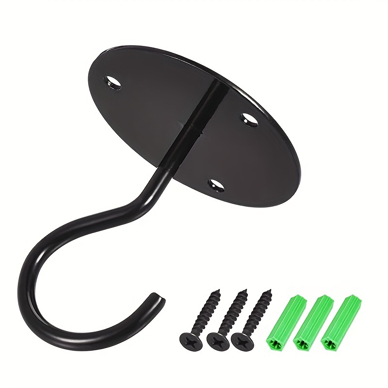 Heavy Duty Black Metal Wall Ceiling Hooks Perfect Hanging - Temu Norway