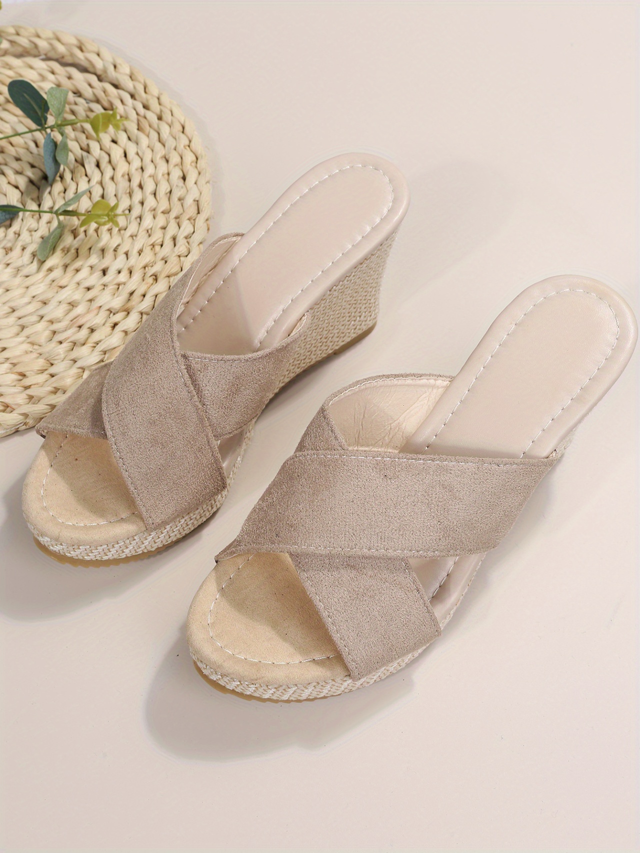 Women s Wedge Slide Sandals Comfortable Open Toe Slip Shoes - Temu