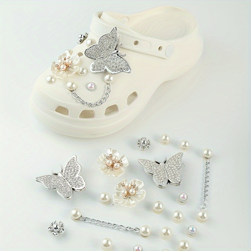 silvery glitter charms set pearl - Temu Netherlands
