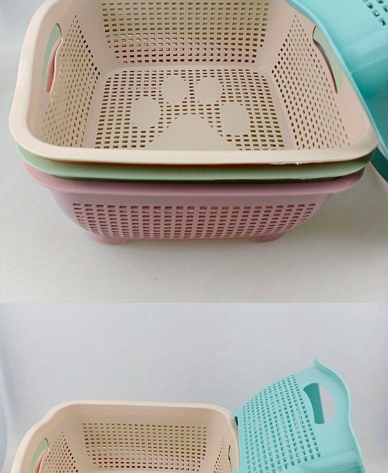 Stylish Functional Fruit Vegetable Drain Basket Kitchen Home - Temu ...