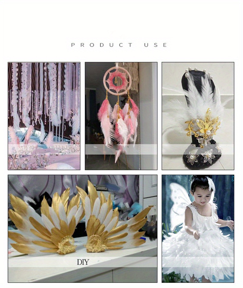 Multicolor Goose Feather Diy Colorful Feather Costume - Temu United Kingdom