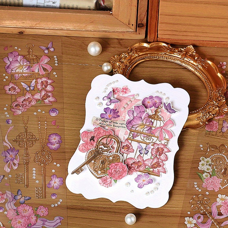 6pcs Pack Pet Stickers Shakespeares Garden Series Retro - Temu Australia