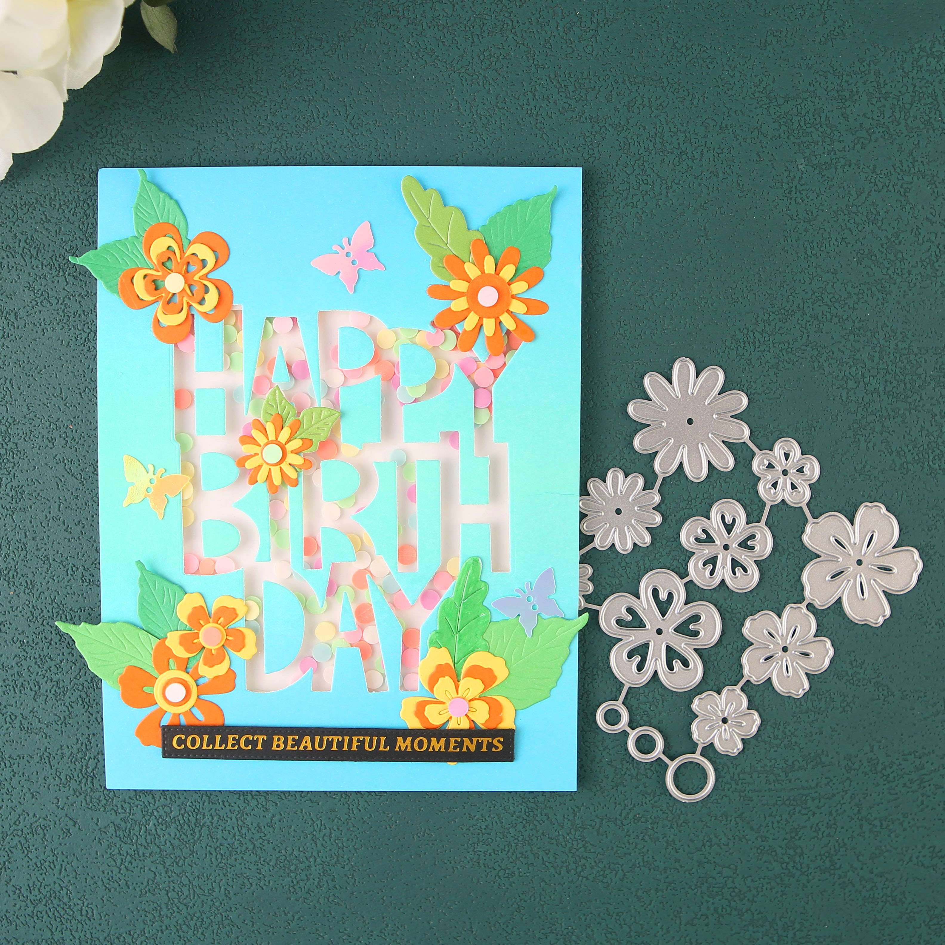 metal flower cutting dies card making spring petals floral - {region_name}