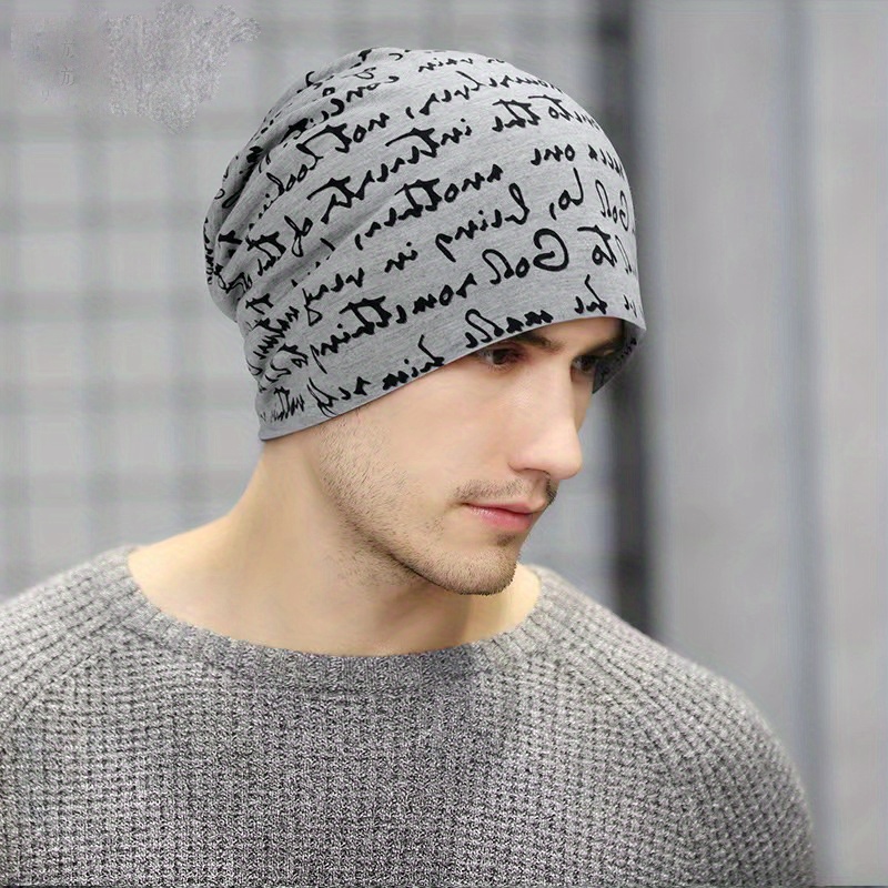 Mens Trendy Spring And Autumn Summer Thin Pullover Hat Cotton Polyester ...