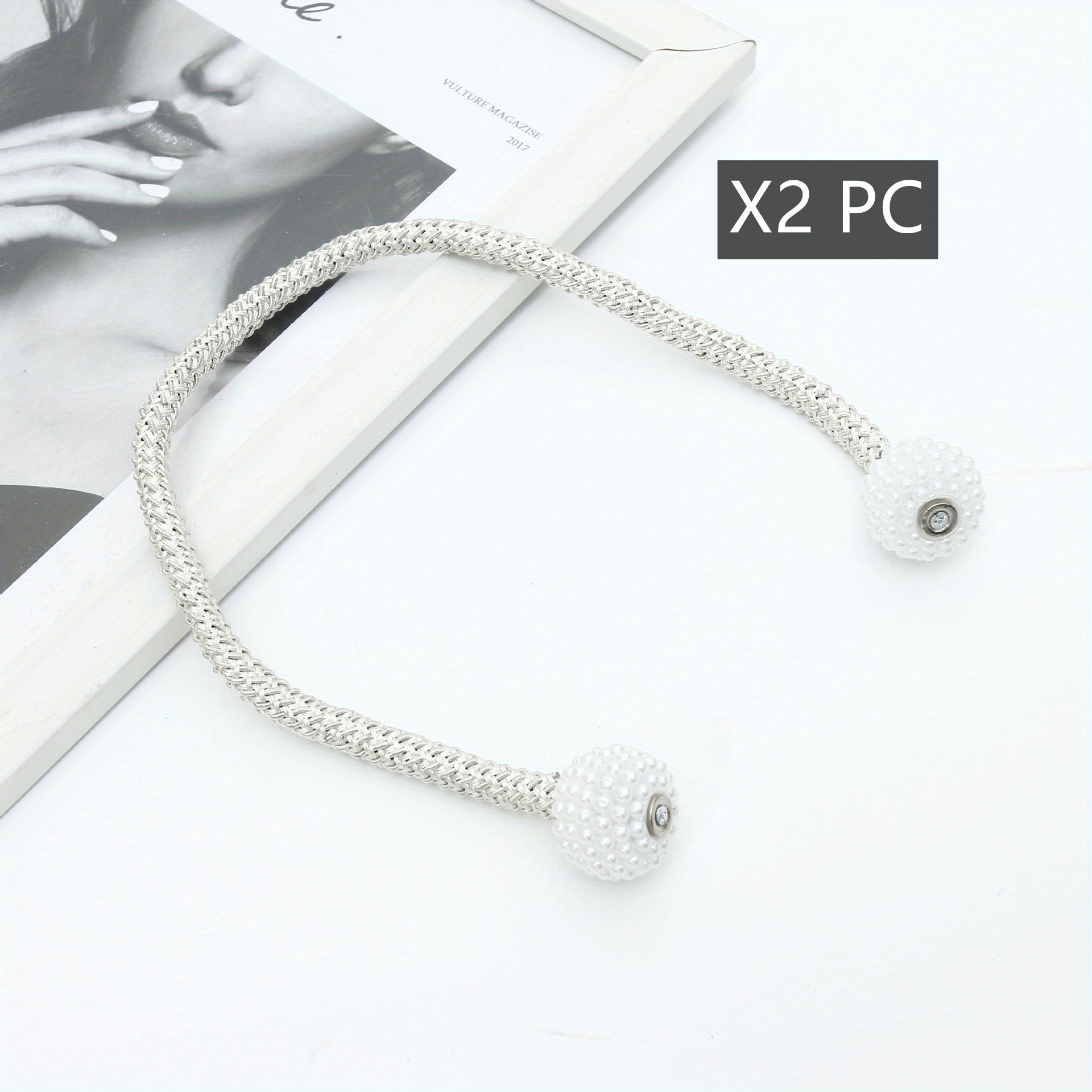 Pearl Magnetic Tiebacks Home: Add A Touch Elegance Bohemian - Temu ...