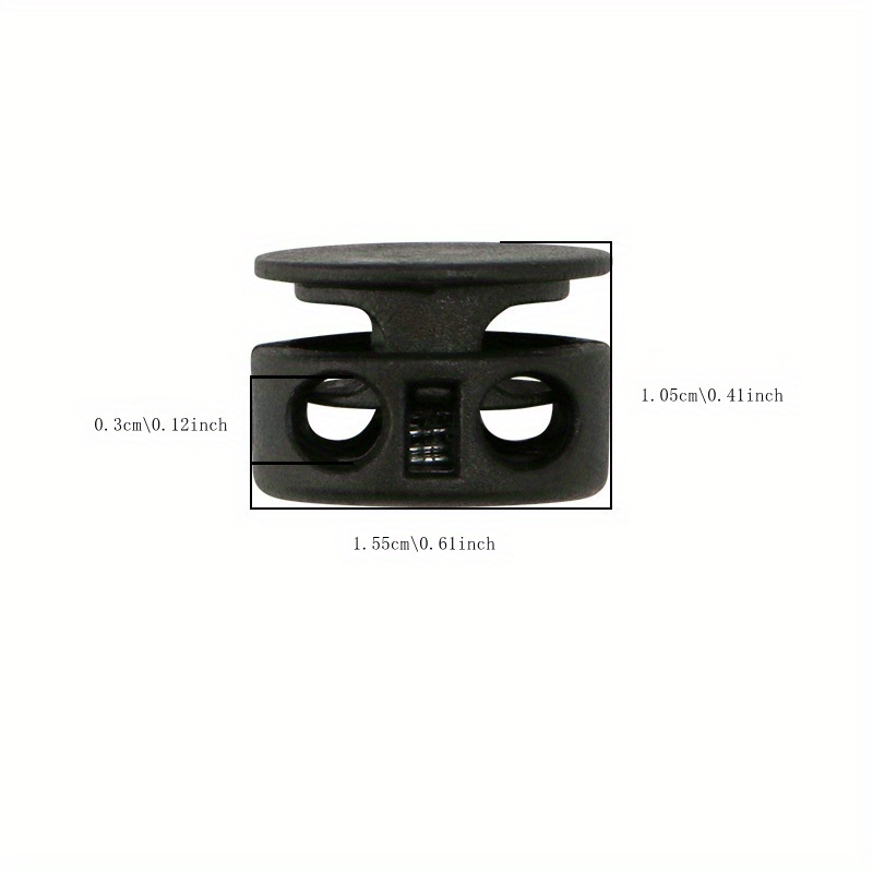 5 10pcs Adjusting Plastic Nylon Hat Drawstring Double Hole Spring Nose ...