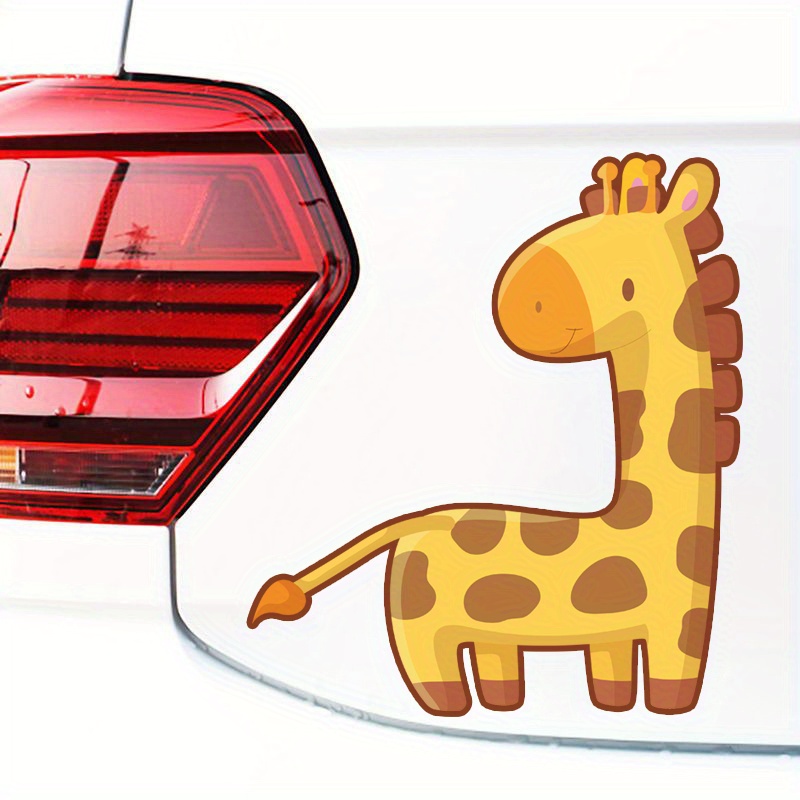 Cartoon Cute Giraffe Car Fuel Tank Sticker Decorative - Temu Australia