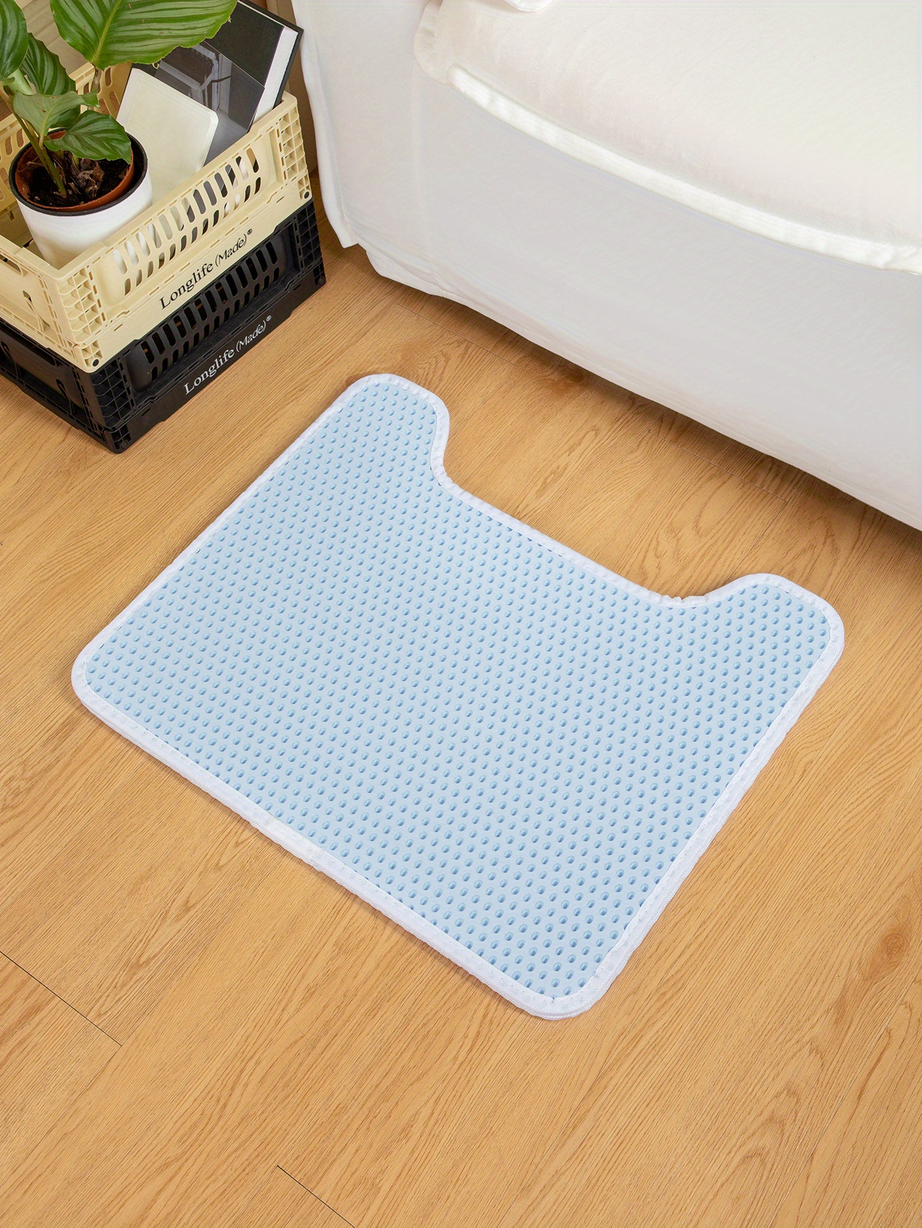 Cat Waterproof Litter Trapping Mat Double Layer Washable Non - Temu ...
