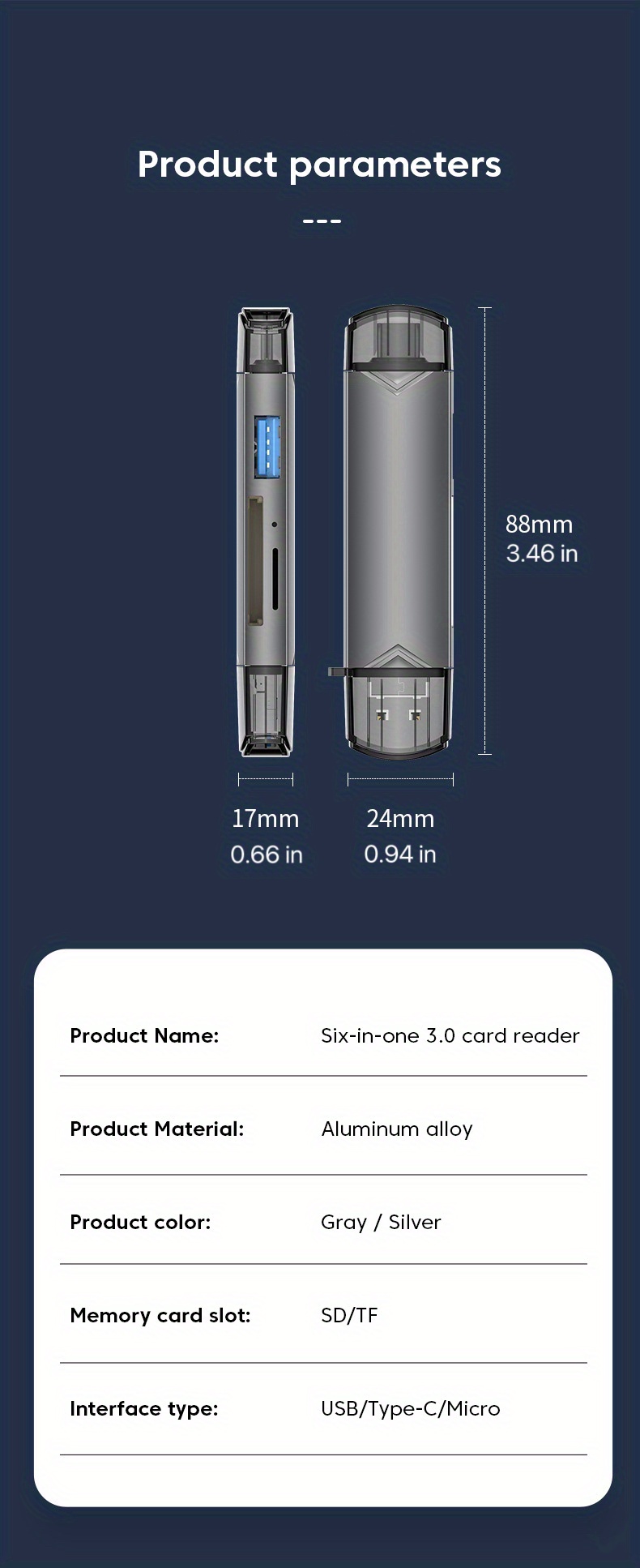 1 Otg Sd Tf Card Reader High speed Transmission Adapter Usb - Temu