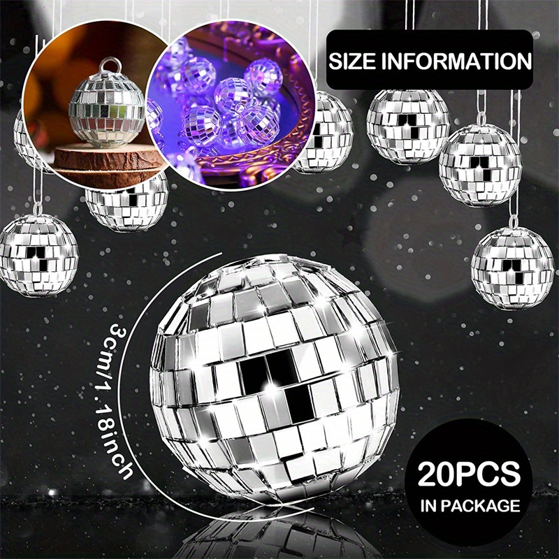 Glass Disco Ball Decoration Reflective Mini Disco Ball - Temu United ...