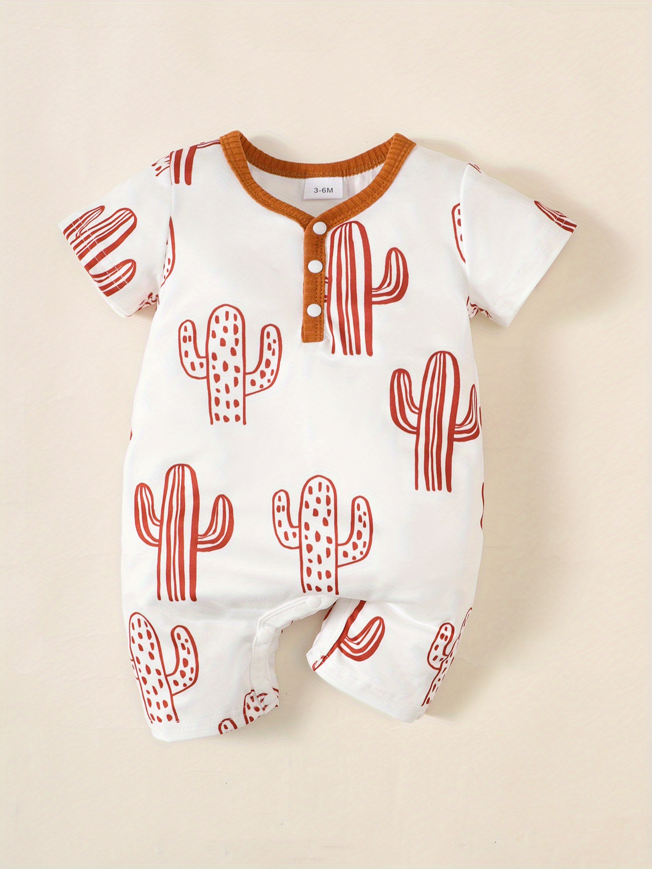Infant Boys Cactus Graphic Casual Romper Toddler Summer - Temu Denmark