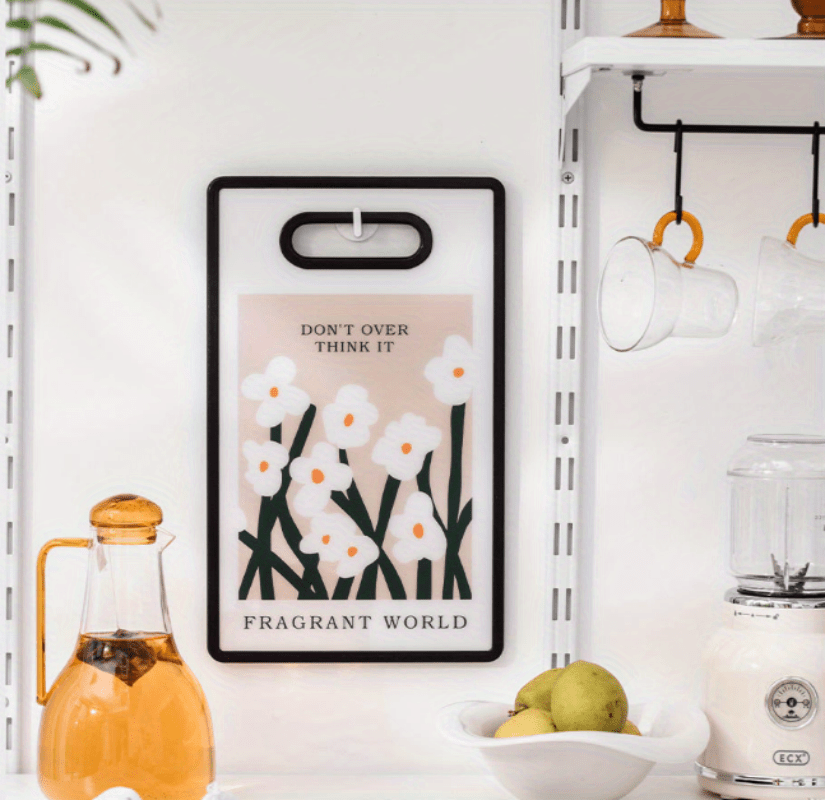 Plastic Cutting Board Flower Pattern Chopping Board Kitchen - Temu ...