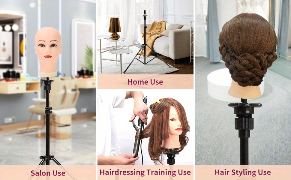 Wig Stand Tripod Non slip Base Adjustable Mannequin Head - Temu Philippines