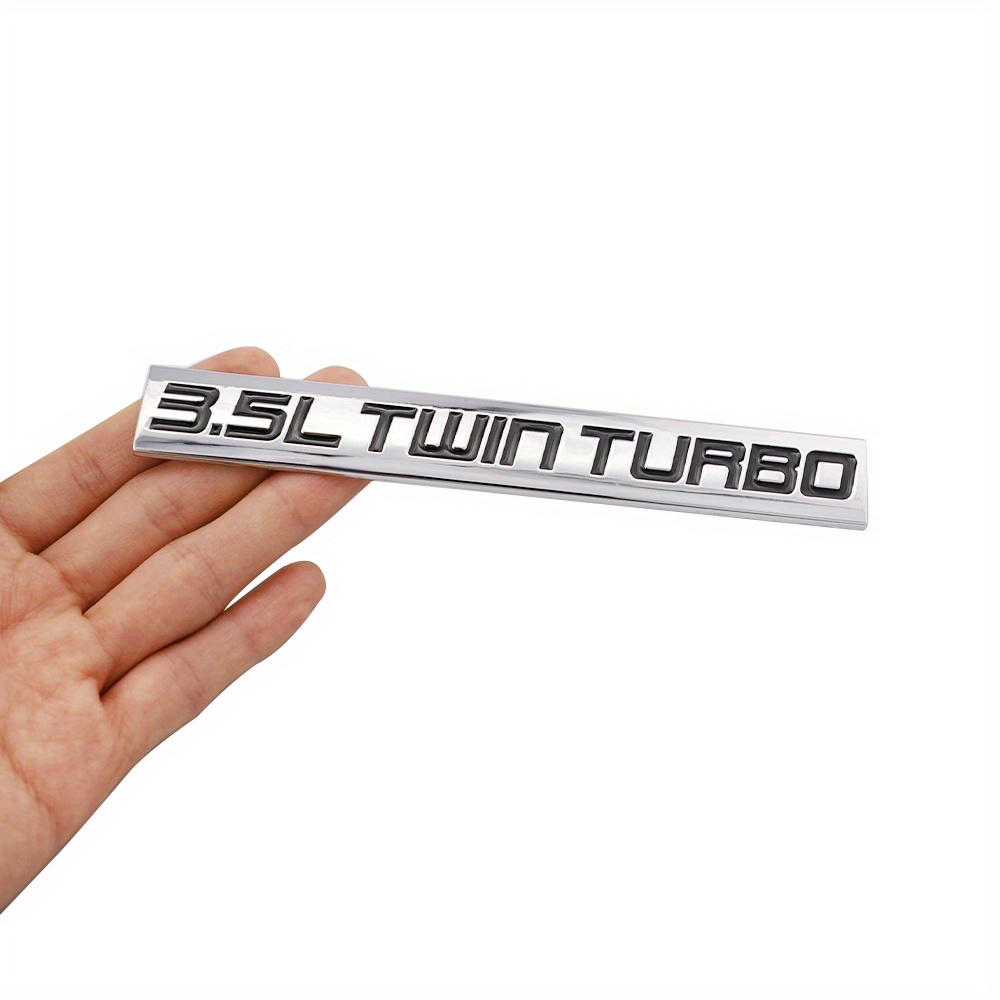 Twin Turbo Metal Alloy Adhesive Emblem Car Styling Sticker - Temu ...